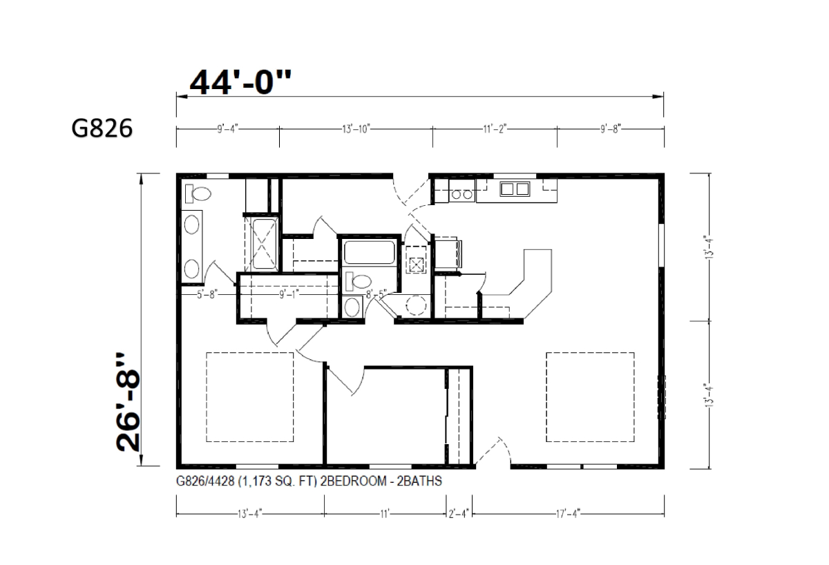 Hillcrest Double Wides G826 from